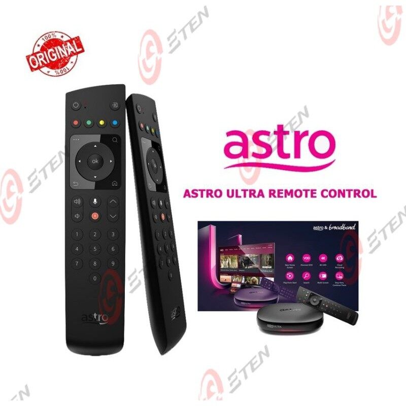 ORIGINAL 4K ULTRA BOX PVR ASTRO DECORDER REMOTE CONTROL FREE BATTERY ...
