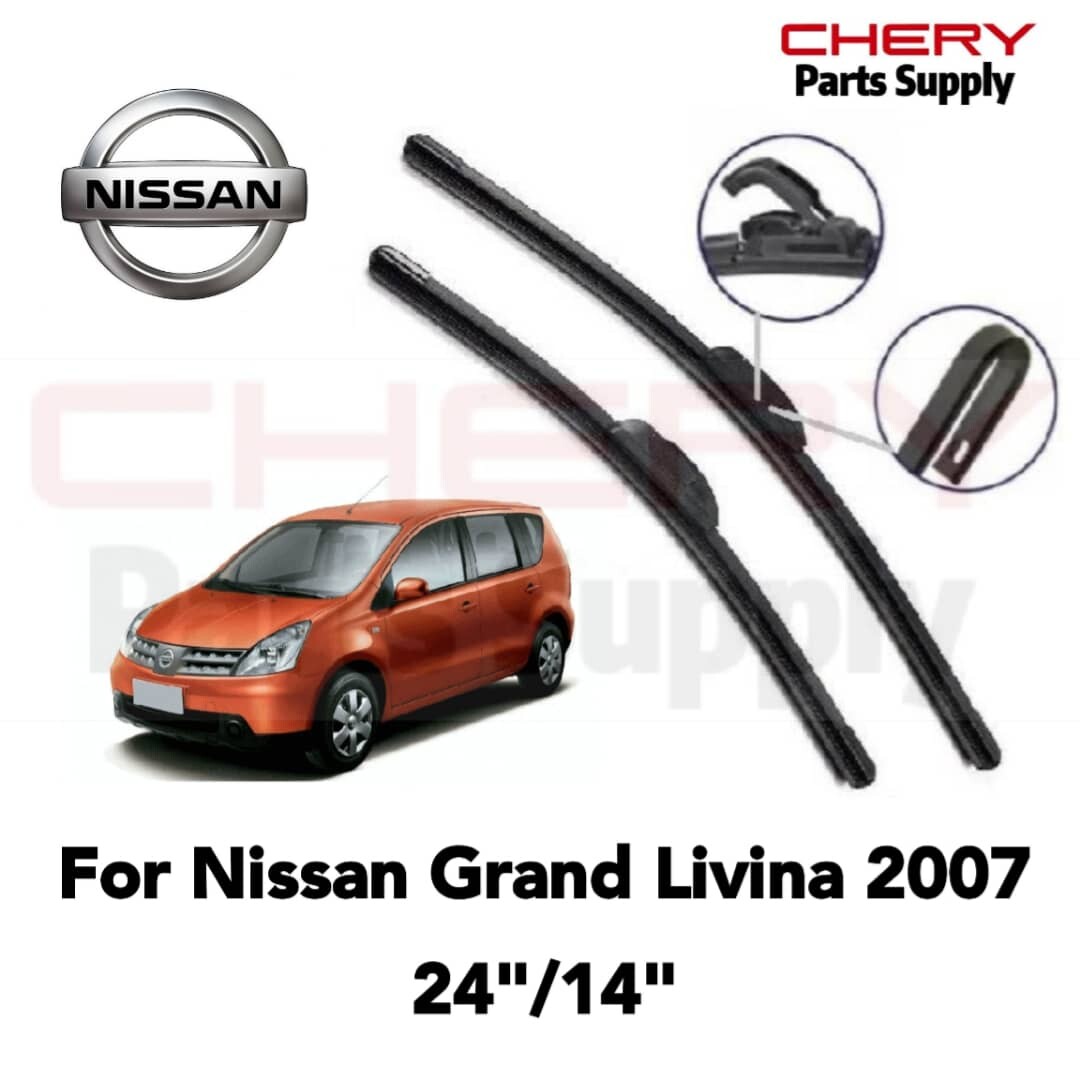 Japan Technology Silicone Wiper Nissan Grand Livina 2007 24 14 Front