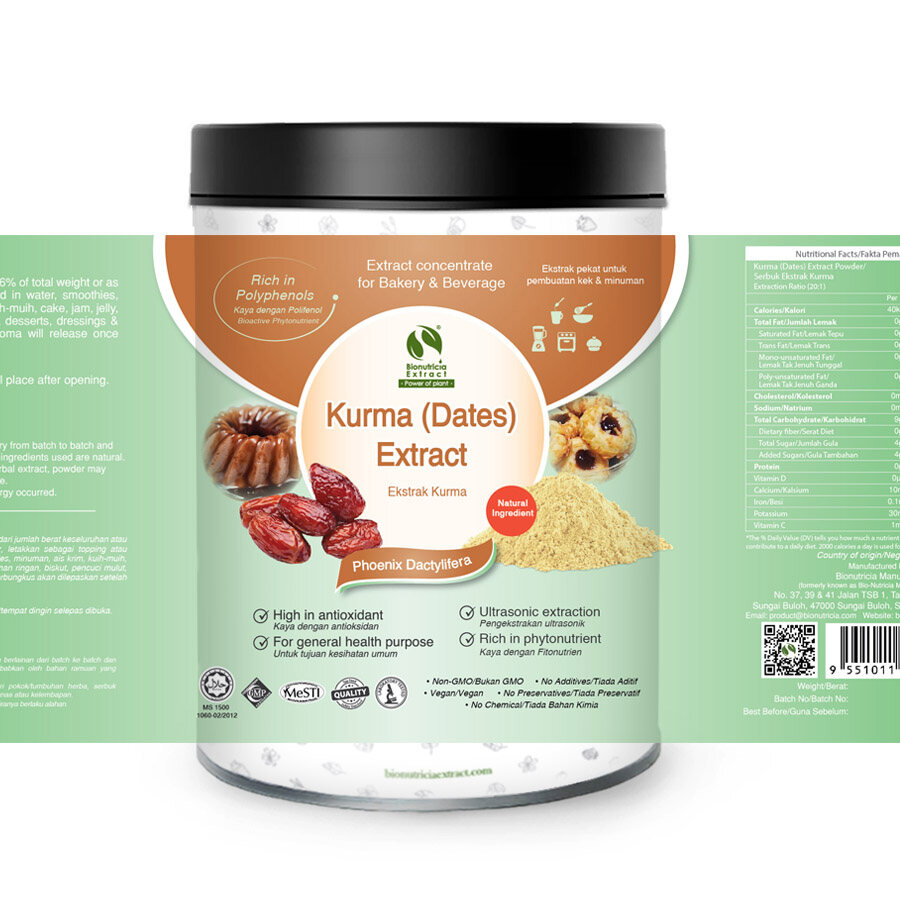 [EXP 9/24] Kurma (Red Dates/Jujube) Standardized Extract Powder 2-5% ...