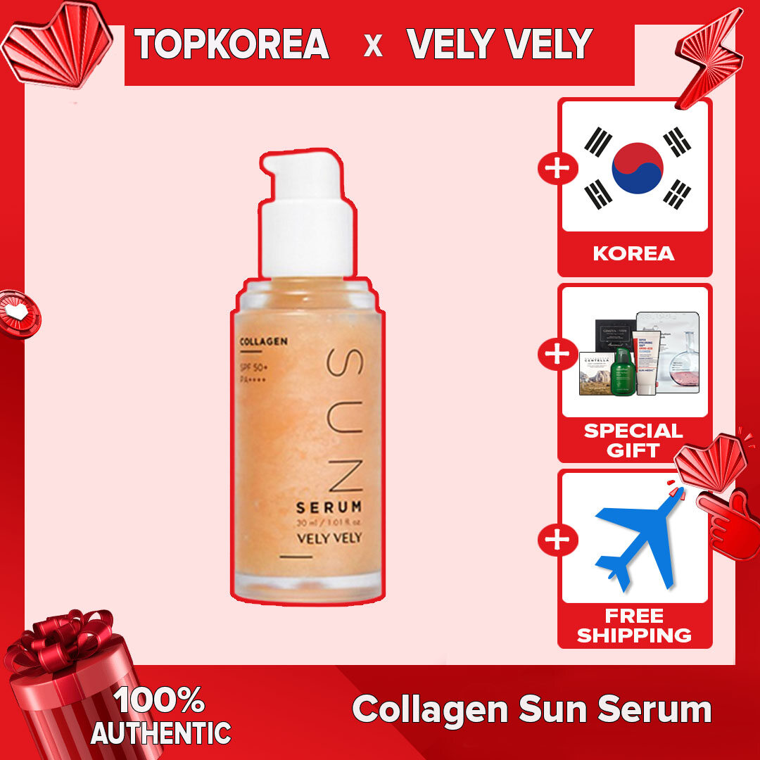 ★Vely Vely★Collagen Sun Serum 30ml / TOPKOREA / Shipping from korea ...