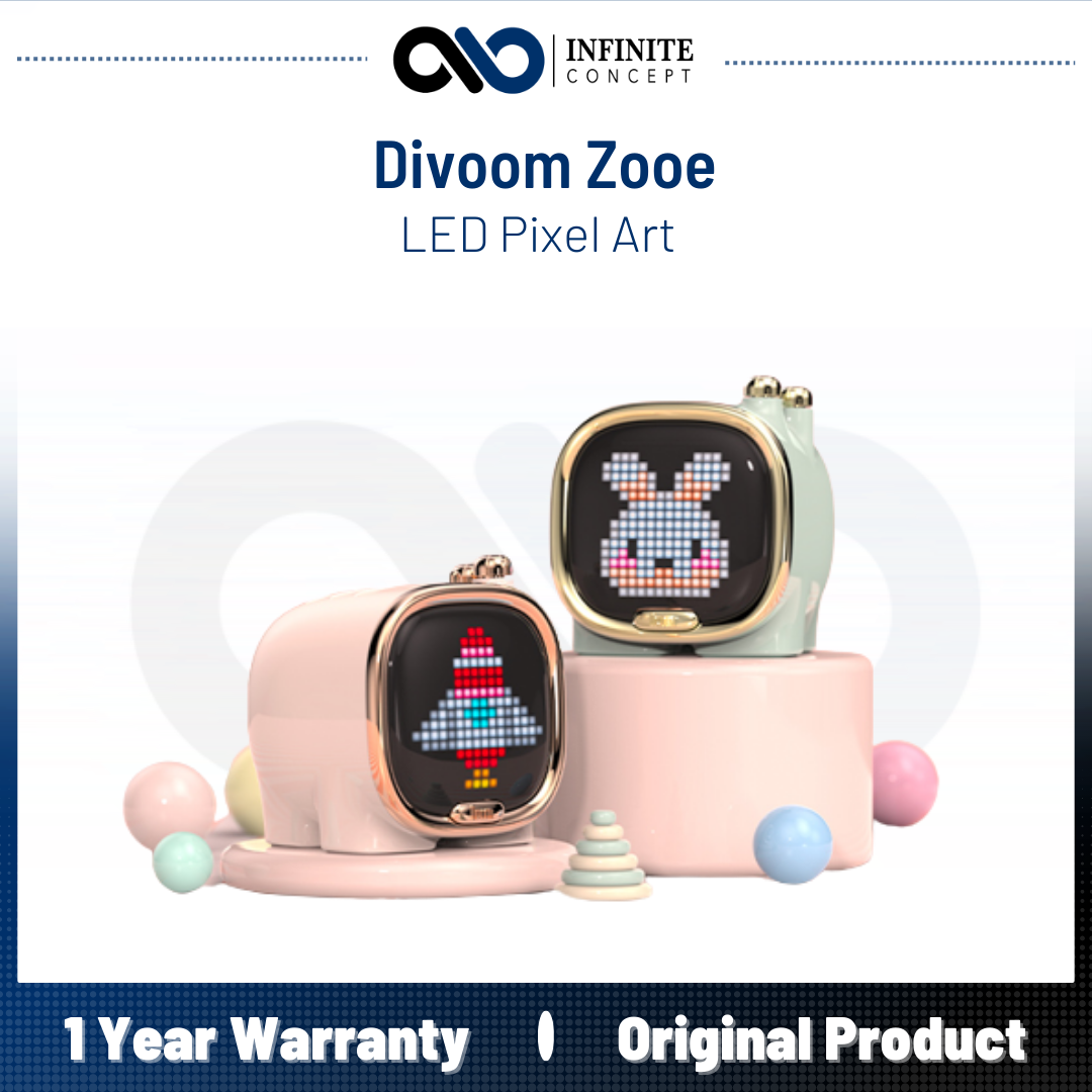 Divoom ZOOE LED Screen Pixel Display Portable Bluetooth Speaker With ...