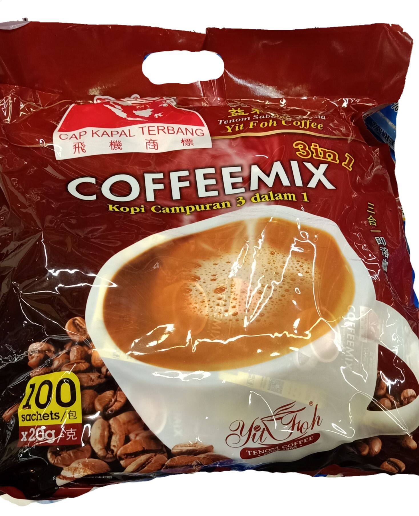 Tenom Yit Foh Coffee Mix 3 In 1 (100 sticks) | Lazada
