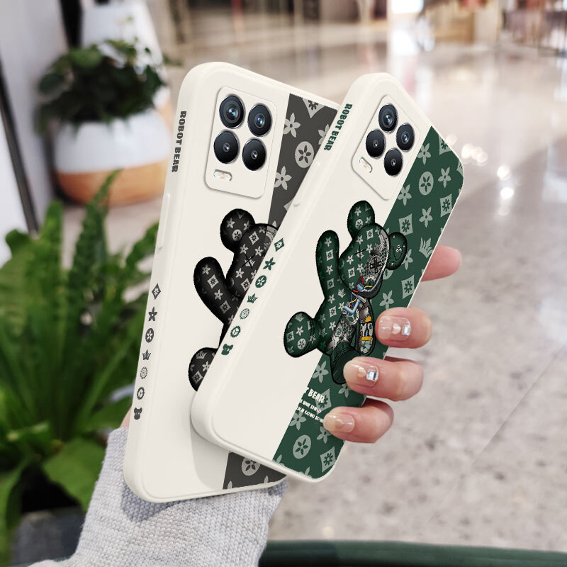 เคสหมีหล่อ OPPO A96 A95 A76 A57 A55 A36 A16 A16K รู้สึกสบาย ความคิด ...