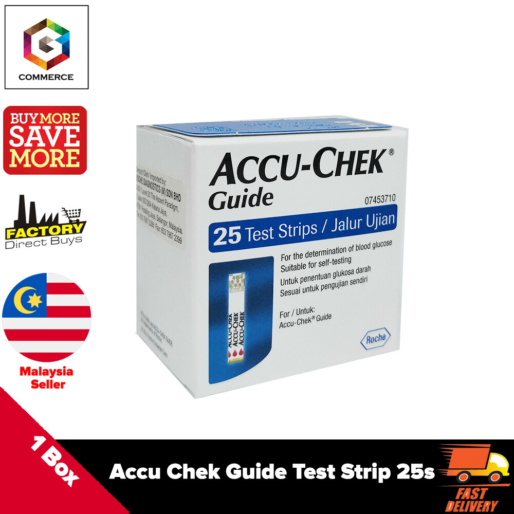 Accu Chek Guide Test Strip 25s /50s | Lazada