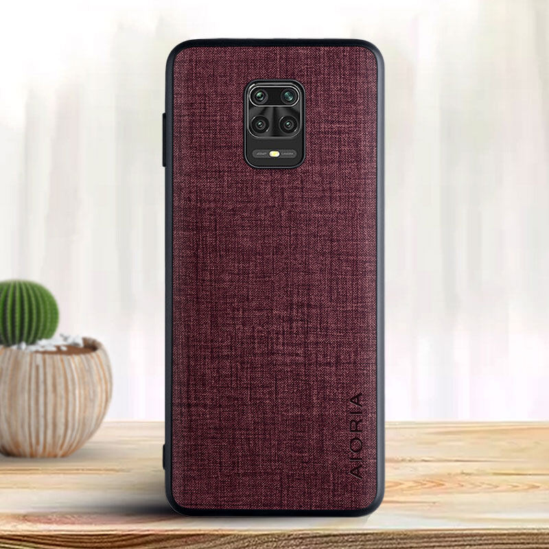 Case for Xiaomi redmi Note 9 Pro 9 S with CROSS ดีไซน์ผ้ากันน้ำวัสดุ PU ...