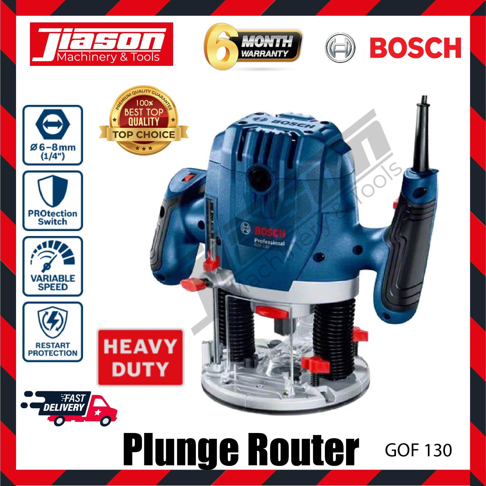 BOSCH GOF 130 / GOF130 Professional Electric Plunge Router 1300w | Lazada