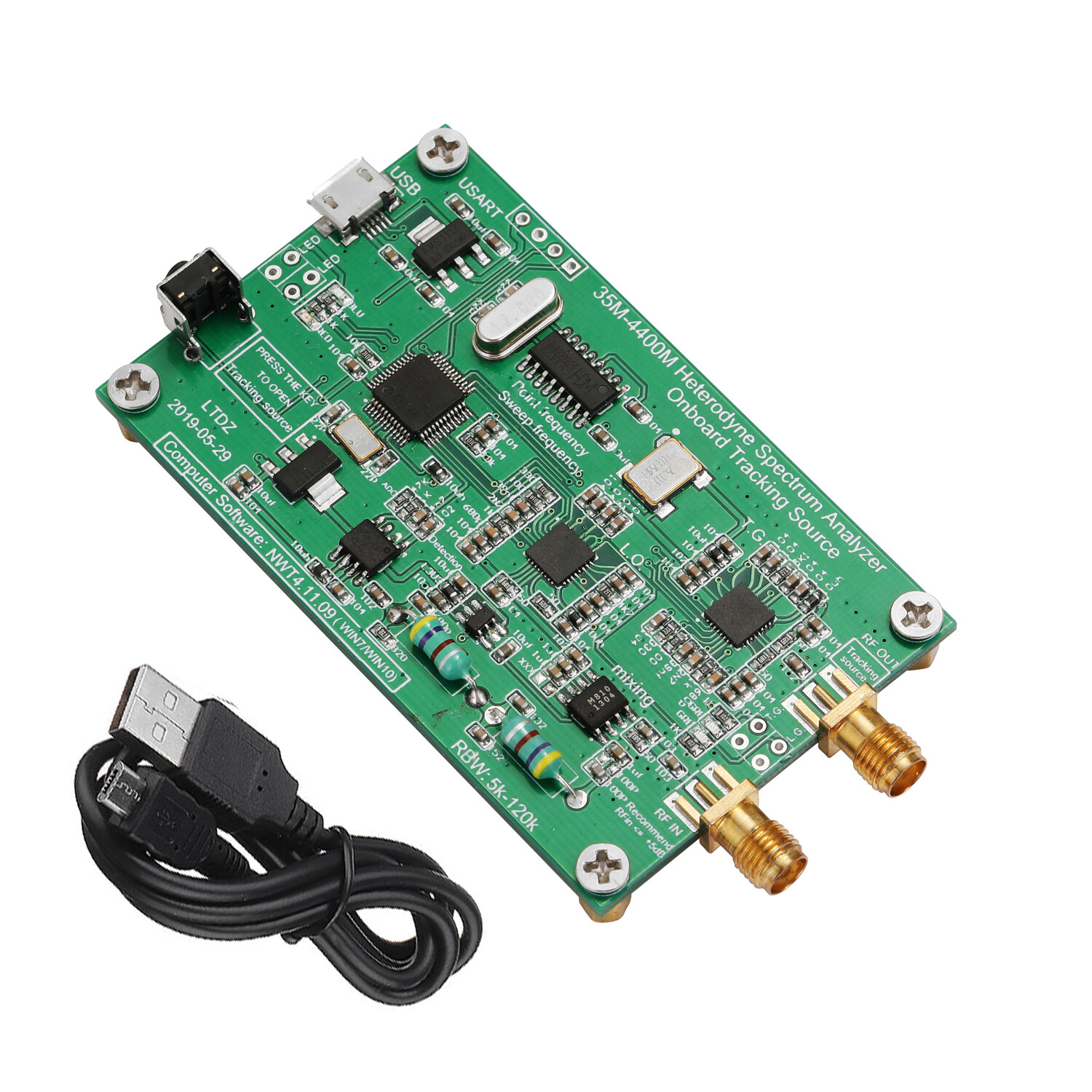 HT Spectrum analyzer USB ltdz 35-4400 m แหล่งกำเนิดสัญญาณสเปกตรัมพร้อม ...