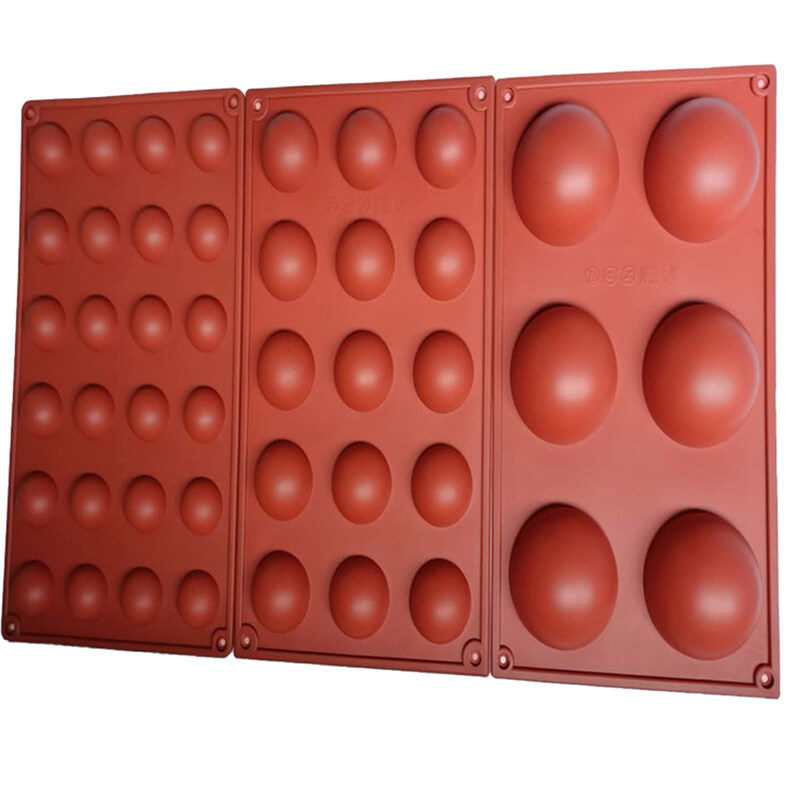 Jiam ????Ready Stock Round Shape Cake Mold Brown Half Ball Sphere ...