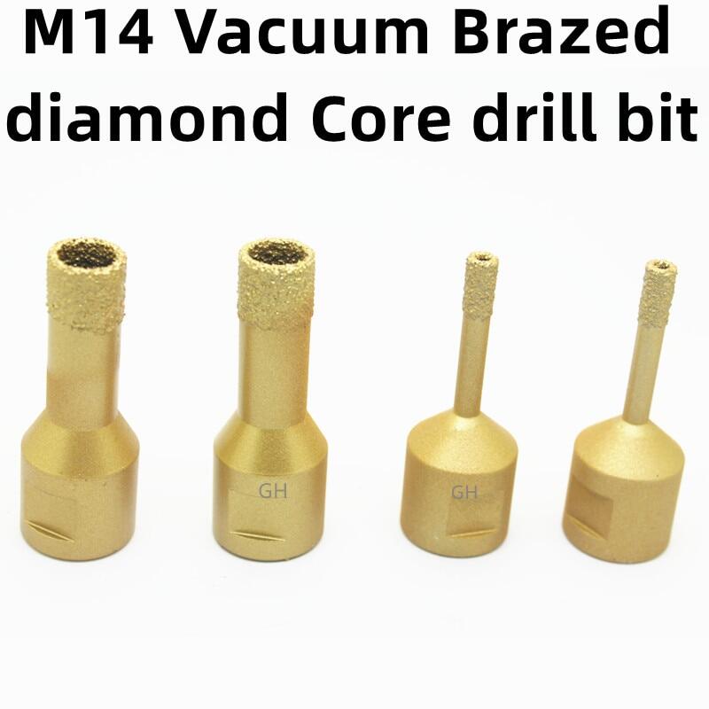 M14 Thread Dry Vacuum Brazed Diamond Core Drill Bit Ceramic Granite ...