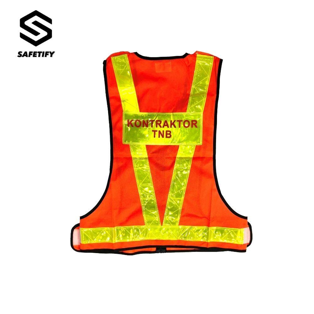 READY STOCK KONTRAKTOR TNB SPEC SAFETY VEST (TNB OFFICIAL SPECIFICATION ...