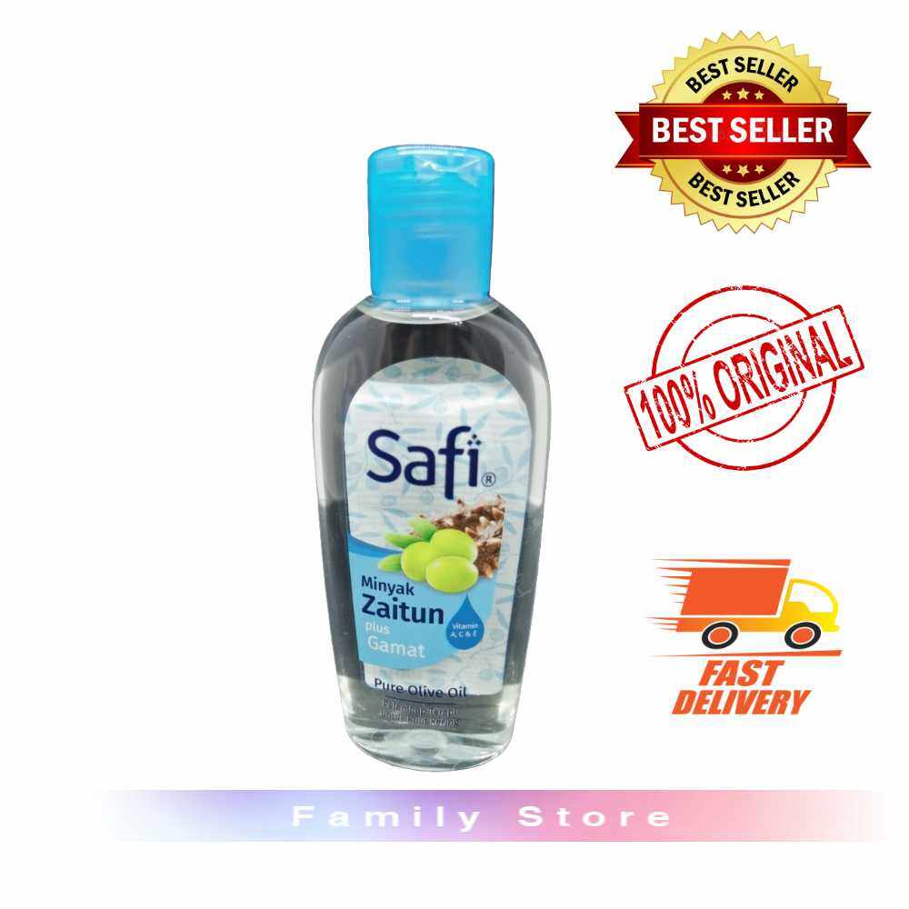Safi Pure Olive Oil Minyak Zaitun Gamat 50ml/180ml Untuk Rambut dan ...