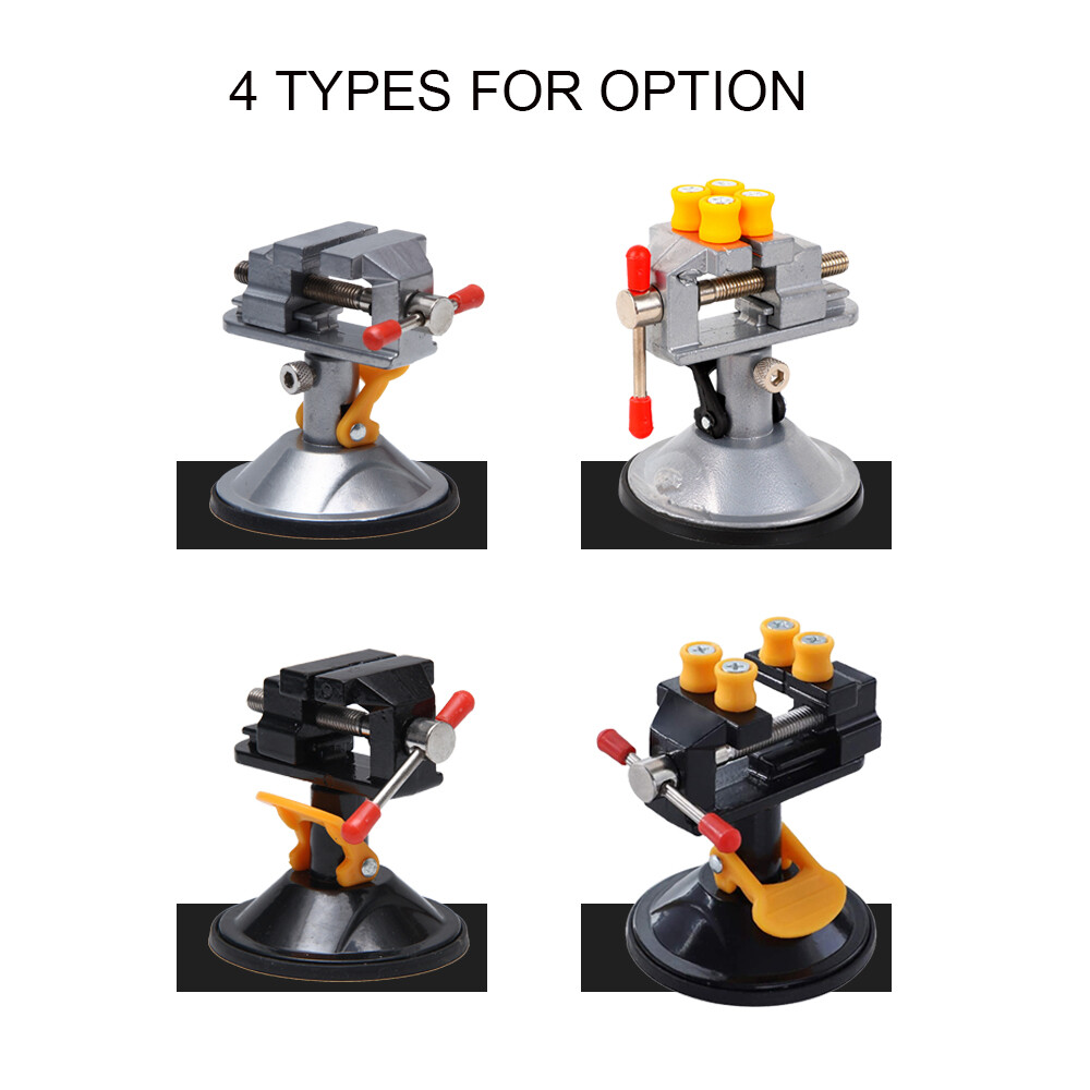 Mini Suction Vise Clamp Bench Clamp Universal Table Vise Vacuum Base ...