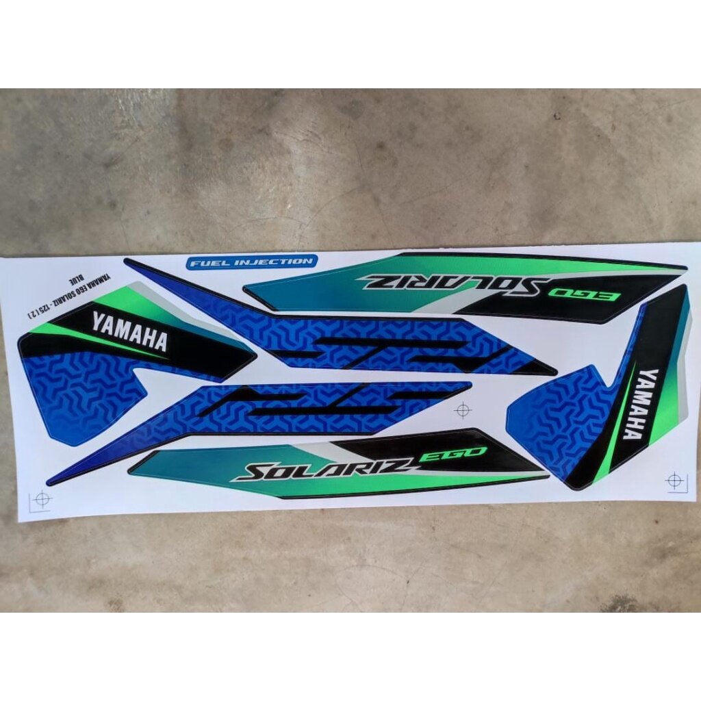 Stiker Sticker Body Stripe Cover Set (2) Yamaha Ego Solariz | Lazada