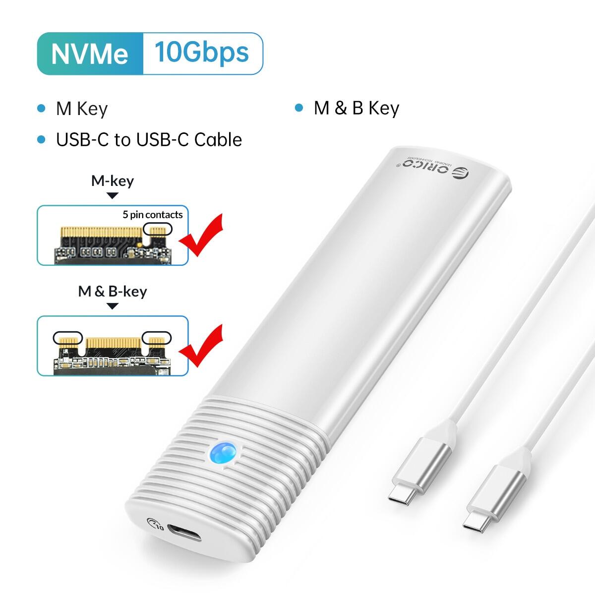 ORICO M2 SSD Enclosure NVMe 10Gbps PCIe SSD Box for M.2 NVMe NGFF SATA ... ORICO M2 SSD Enclosure NVMe 10Gbps PCIe SSD Box for M.2 NVMe NGFF SATA ...
