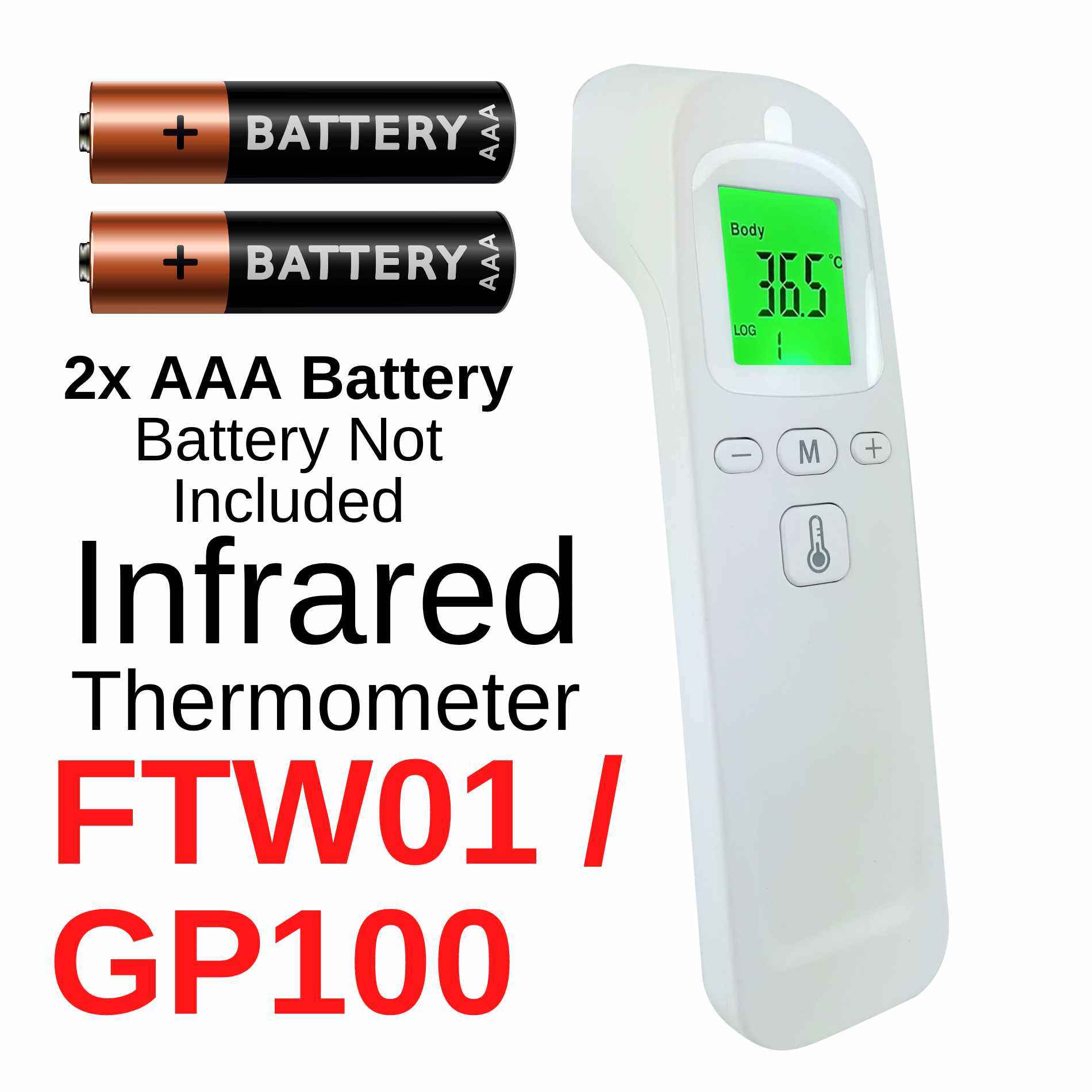 Digital Thermometer Infrared Non Contact Temperature Meter Fever Sensor ...