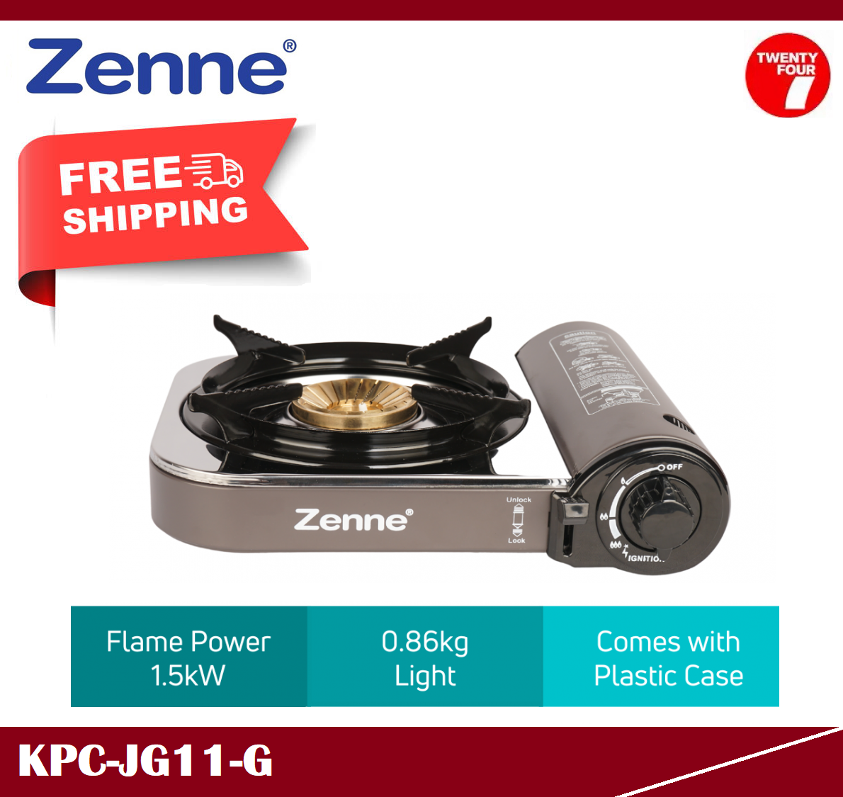 ZENNE Portable Gas Cooker KPC-JG11-G | Lazada