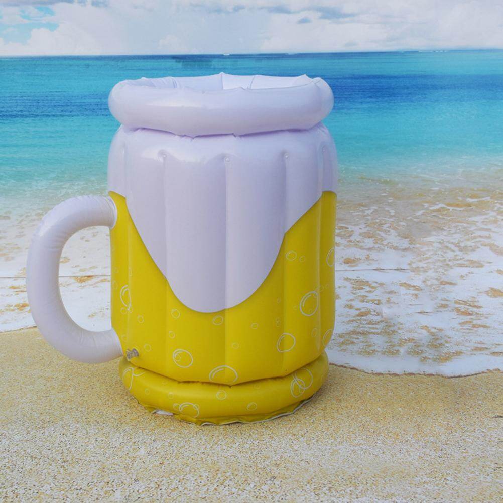 PVC Inflatable Ice Bucket Portable Drink Cup Ice Bucket In Outdoor Beer ...