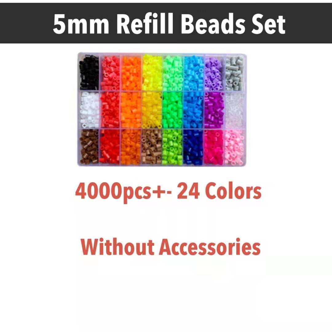 ViewArtReady Stock 5mm Perler Beads Refill Pack(15Colors & 24Colors ...