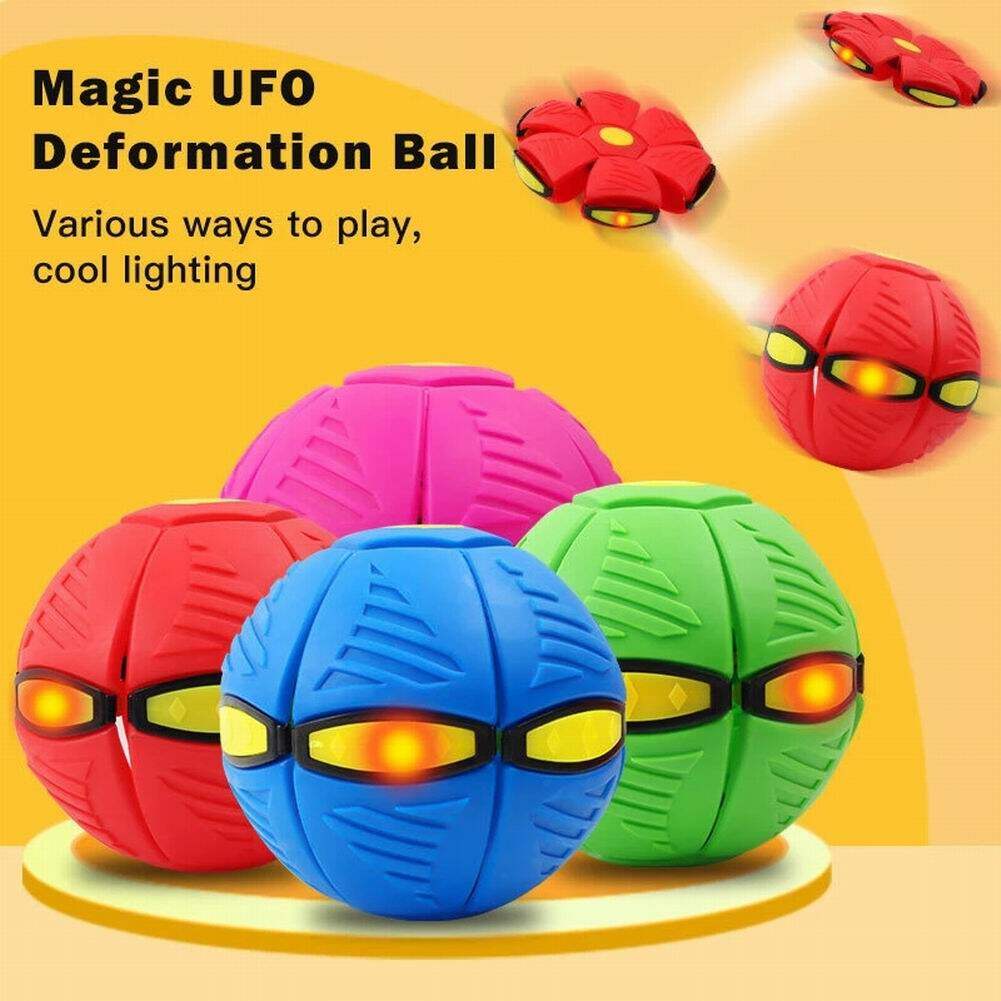 LF Free Ship Flying UFO Flat Throw Disc Ball with LED Light Flying ...