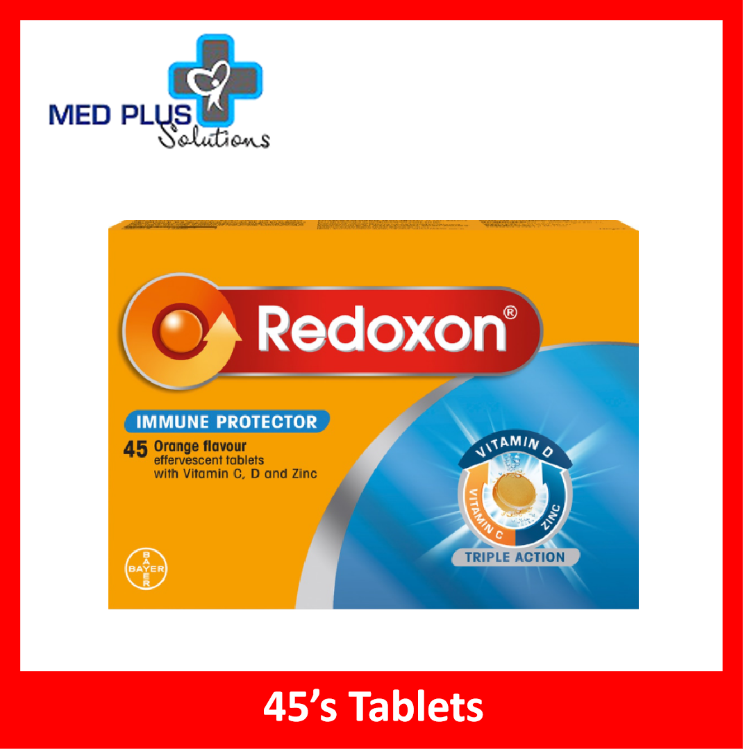 Redoxon Triple Action Vitamin C, D & Zinc Orange Flavour Effervescent ...