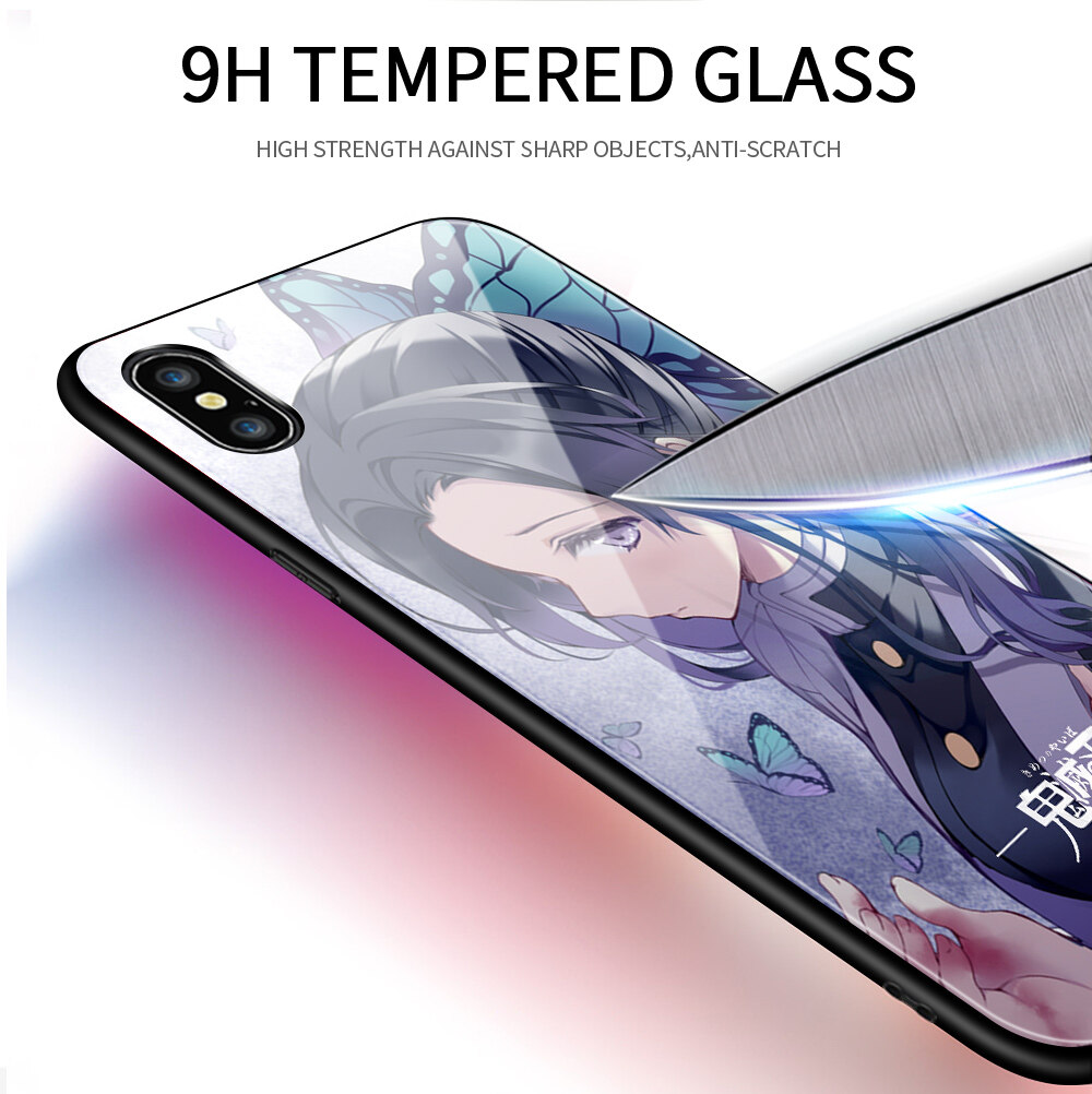 UCUC For OPPO A91 Glass handphone Case Shockproof Anime Demon Slayer ...