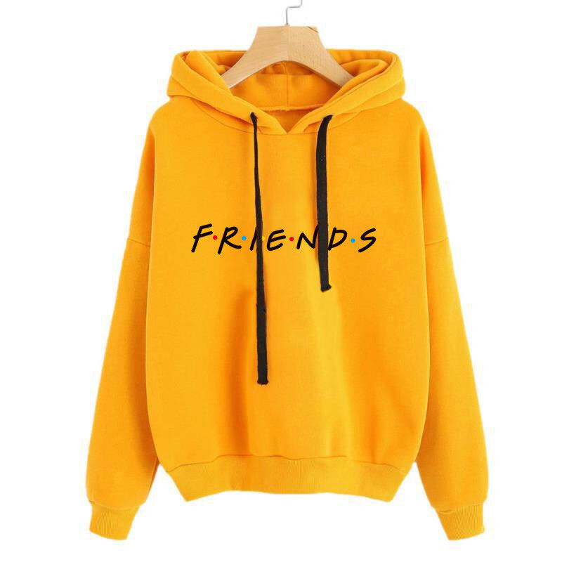 NICK Hooded Sweater For Women Plus Size Loose Hooded Solid Color Letter ...