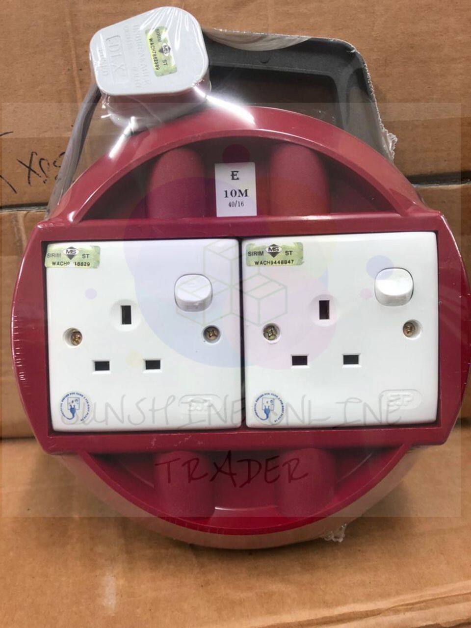 2 GANG 40/0.16 X 3C SIRIM EXTENTION BOX ROUND EXTENSION CABLE BOX ...