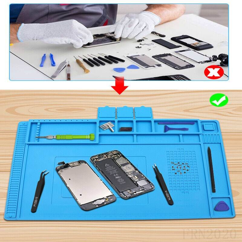 Soldering pad 500℃ heat-resistant non-slip non-toxic odorless silicone ...