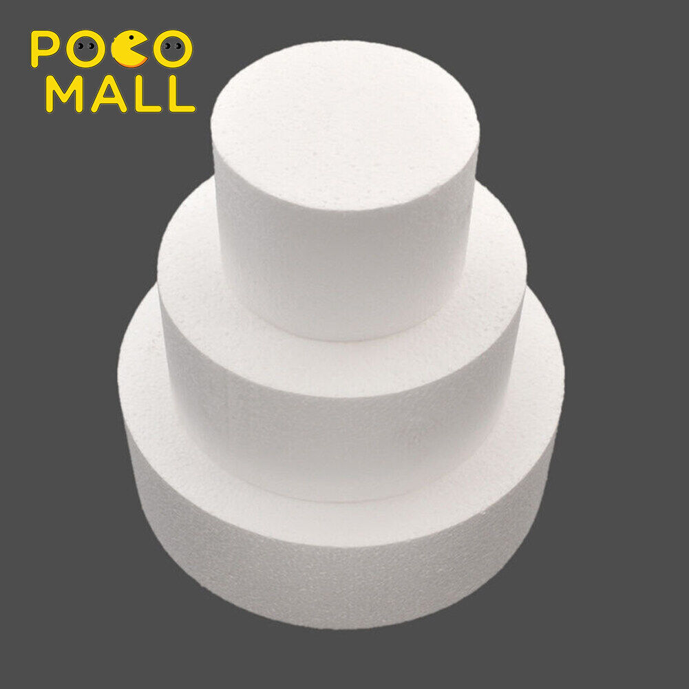 4/6/8/10/12/14inch Round Styrofoam Foam Cake Dummy Sugarcraft Flower ...