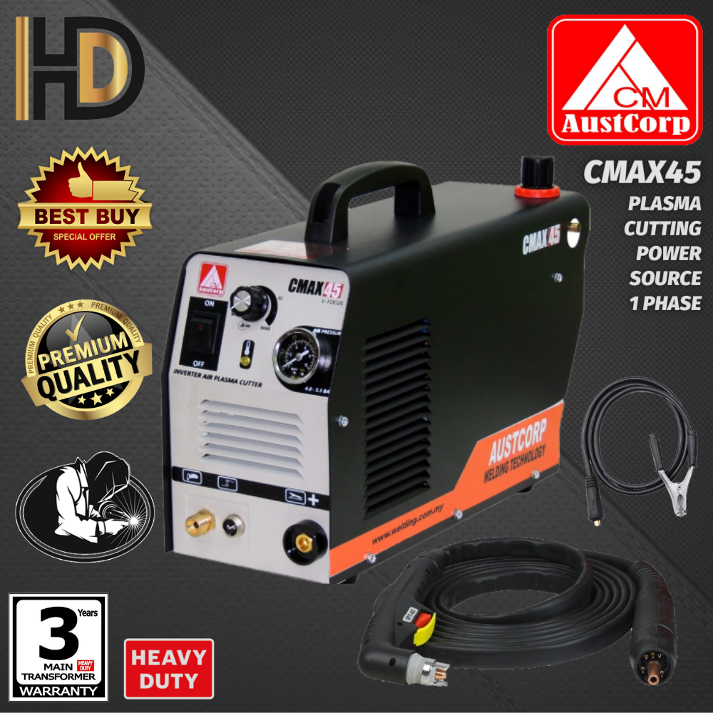 AUSTCORP CMAX45 Plasma Cutting Power Source Welding Machine / Heavy ...