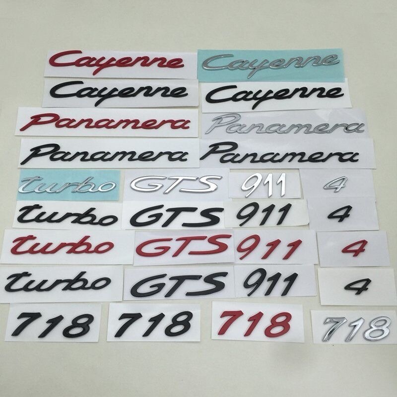 ۞¤ New Porsche 718 logo Cayman logo Boxster rear rear logo modified 911 ...
