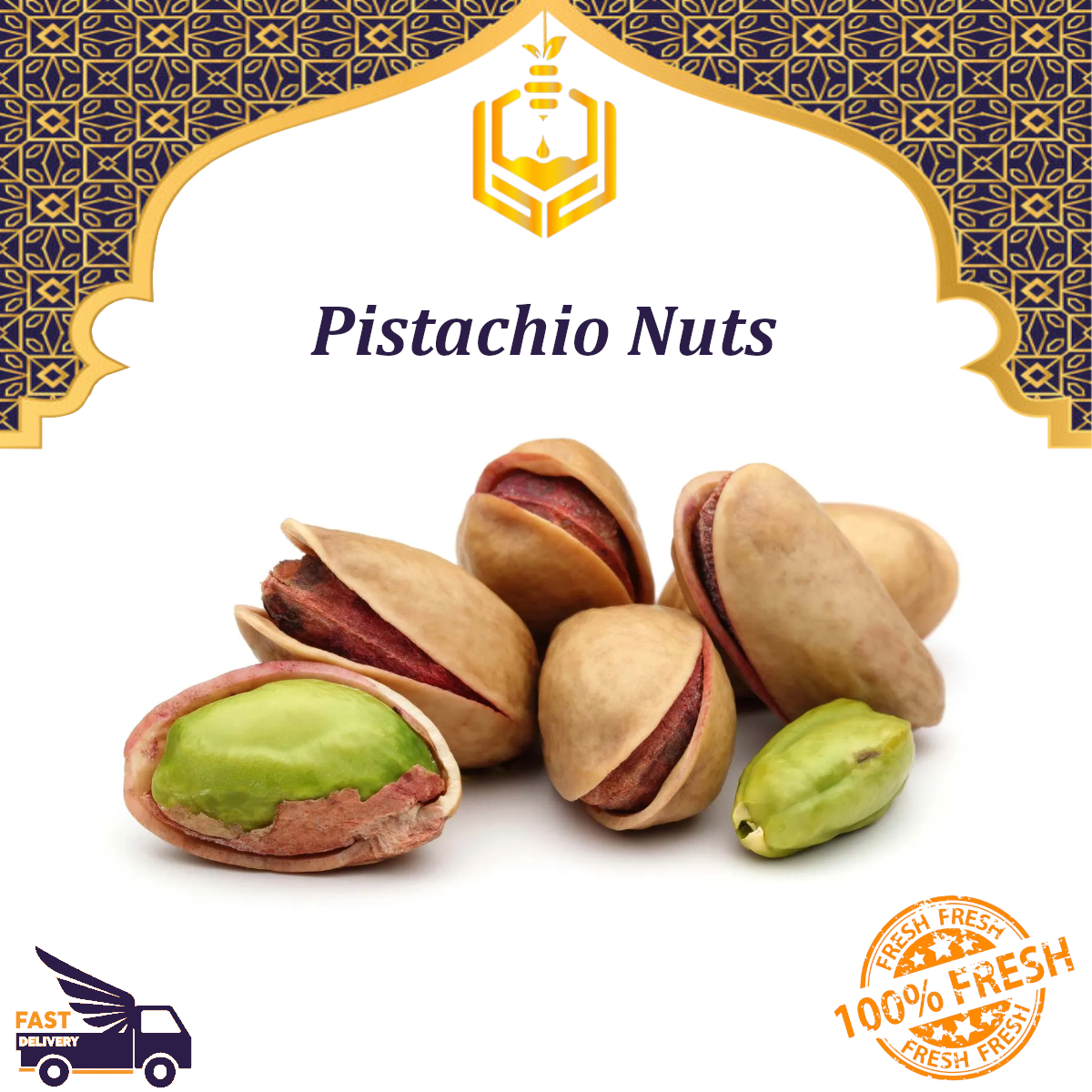 Pistachio nut/kacang cerdik/1kg/500g/250g | Lazada