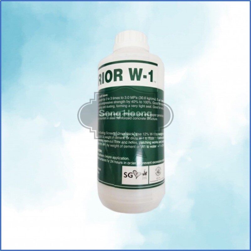1L Warrior W-1 Cement Strengthener 武士牌水泥增强剂 W-One W1 Tile Adhesive ...