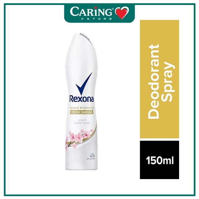 REXONA NATURAL BRIGHTENING FRESH SAKURA DEODORANT SPRAY 150ML | Lazada