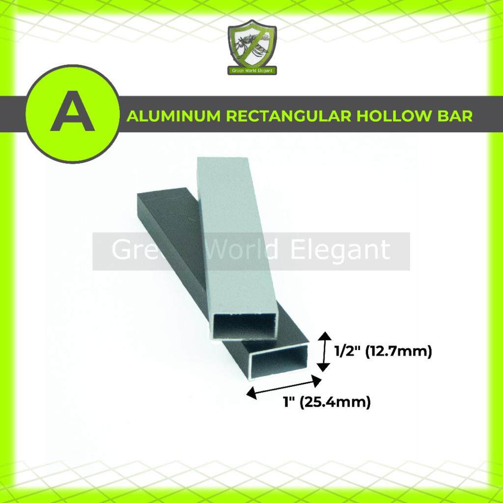 Aluminium Rectangular Hollow Bar MB Brown Colour Bar Berongga Aluminium ...