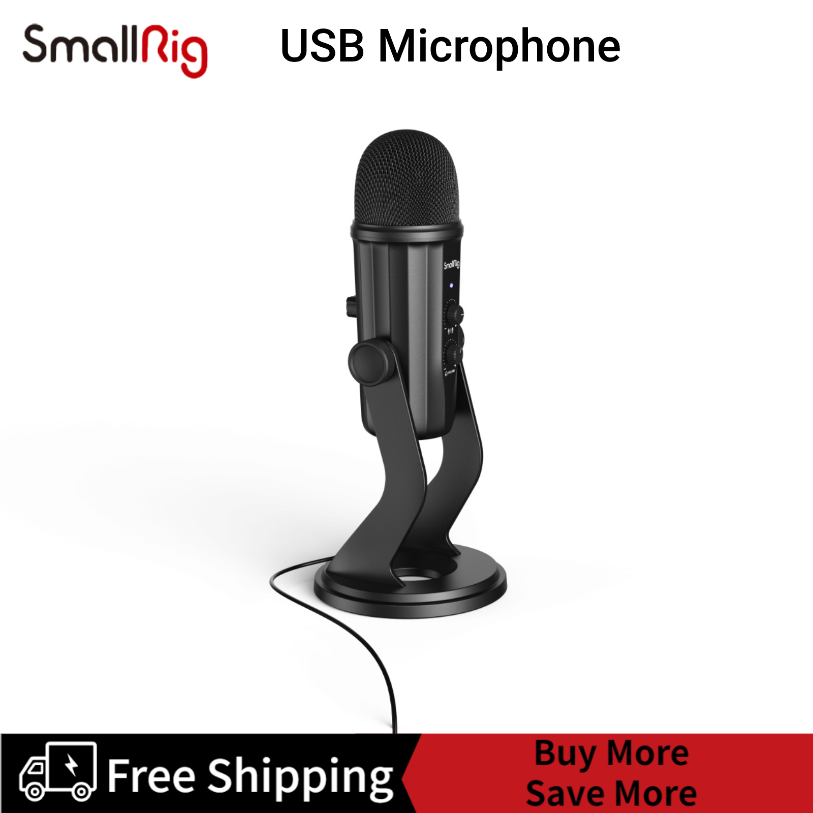 SmallRig U60 All Metal USB Microphone PC Streaming Microphone Gaming ...