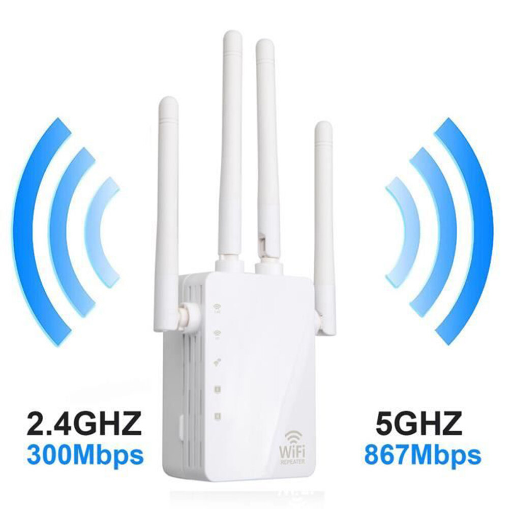 1200Mbps Wireless Dual Band Router with 4 Antenna WiFi Signal Amplifier ...