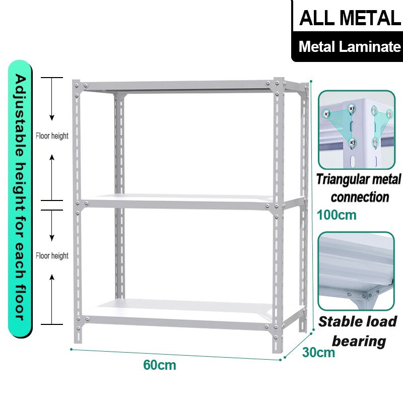 QUANU [Hot Selling]5/4Tier Adjustable Metal Boltless Rack /Home kitchen ...