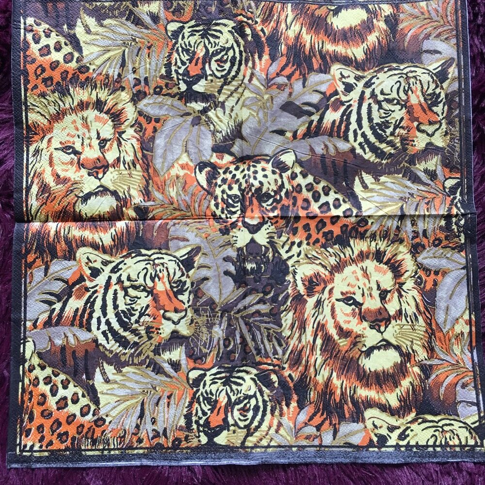 20 Cool napkins paper tissue servilletas decoupage print animals ...