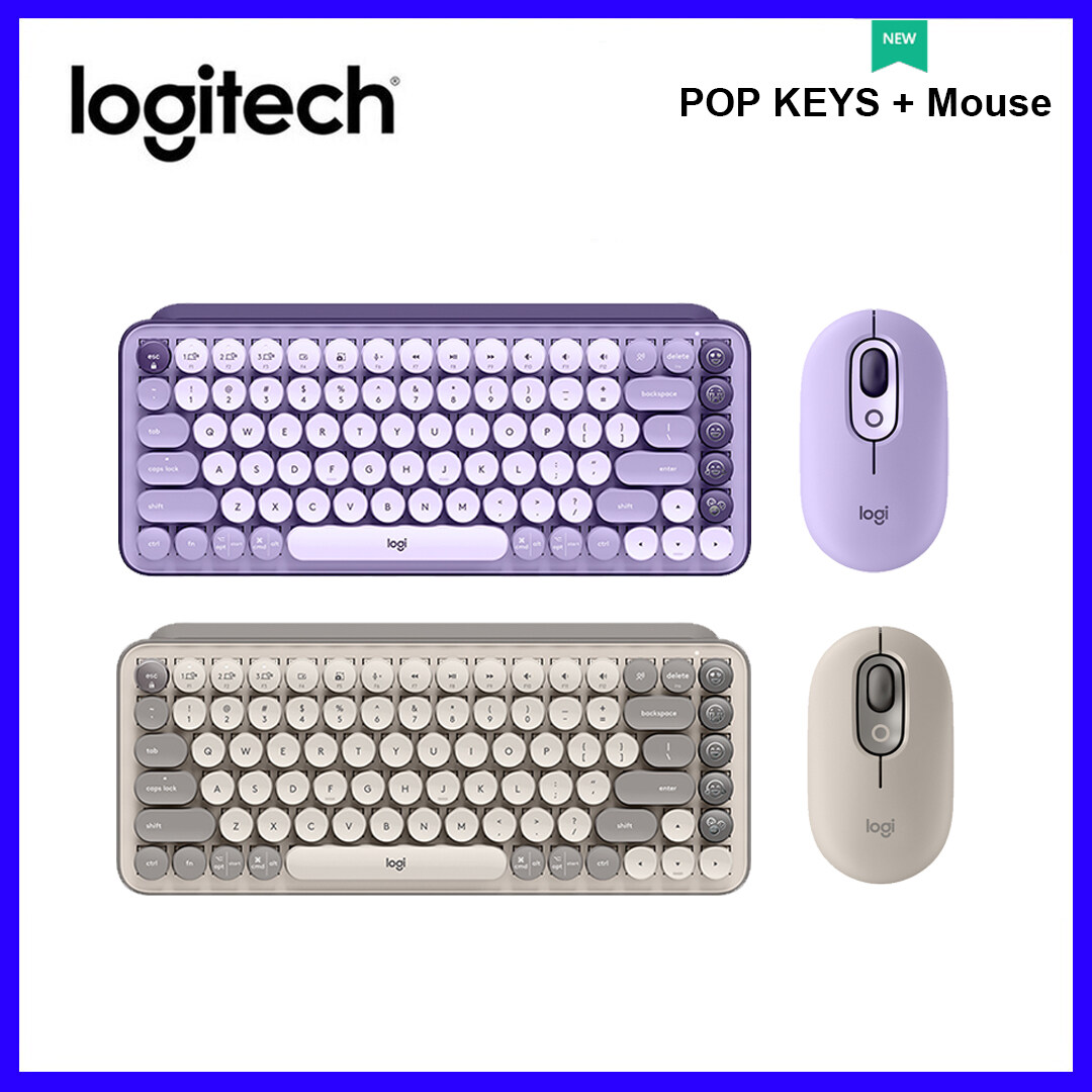 Original Logitech POP KEYS + Mouse Wireless Mechanical Keyboard and ...