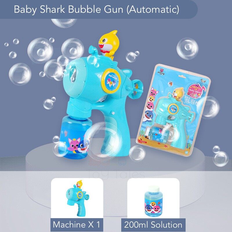 Pinkfong Baby Shark Automatic Bubble Gun Sound and Light Bubble Camera ...