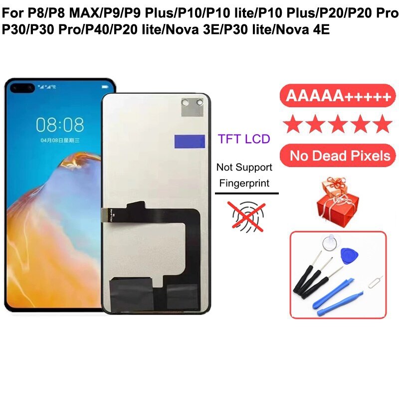 LCD Display Panels For HUAWEI P8/P8 MAX/P9/P9 Plus/P10/P10 lite/P10 Plus/P20/P20 Pro/P30/P30 Pro ...