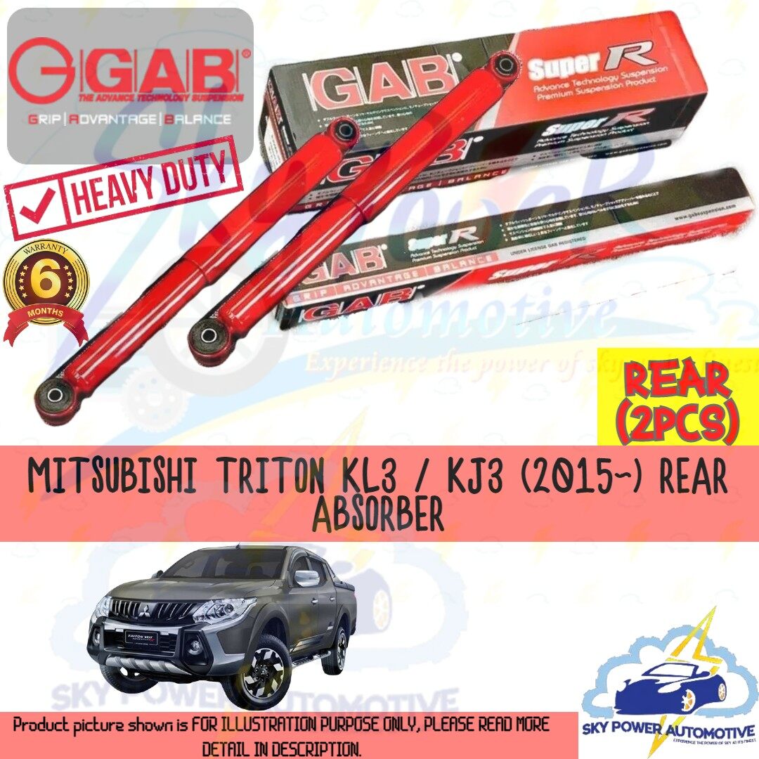 MITSUBISHI TRITON KL3 / KJ3 (2015~) GAB SUPER R SPORT PREMIUM HEAVY DUTY GAS SHOCK ABSORBER REAR ...