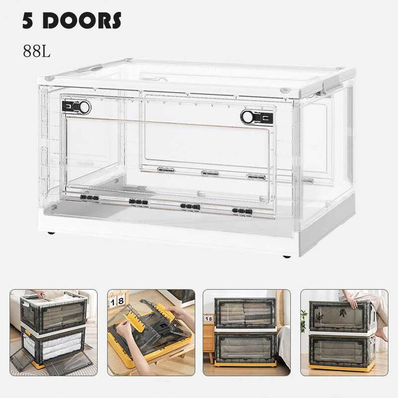 【Ready Stock】120L Foldable Storage Box With Lid Large Capacity ...