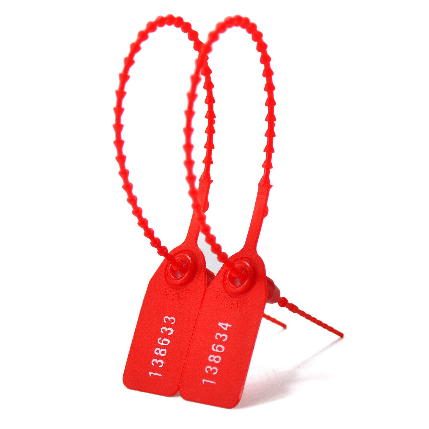 100PCS Free Customized Hang Tags Tamper Proof Zip Ties Plastic Security ...