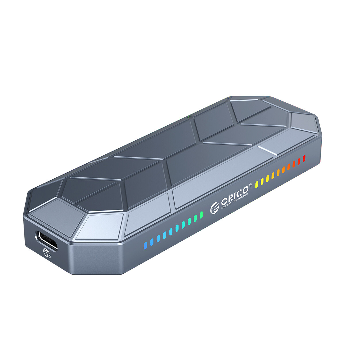 ORICO RGB M2 SSD Case NVME Enclosure M.2 to USB Type C 3.1 Gen2 10Gbps ...