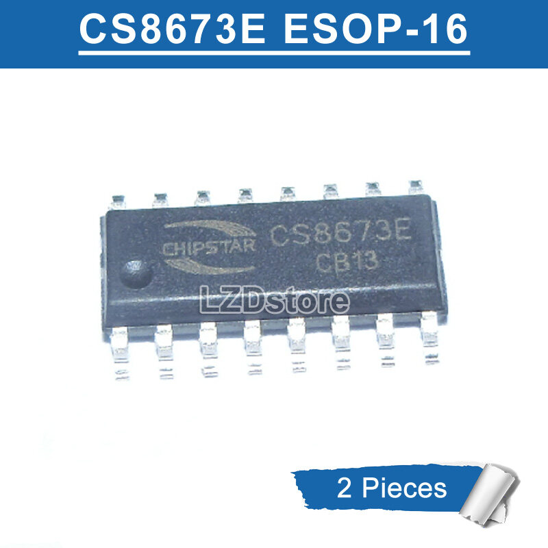 2ชิ้น CS8673 CS8673E แอมป์ ESOP-16 CS 8673 E SOP-16 SMD 80W Class-D IC ...