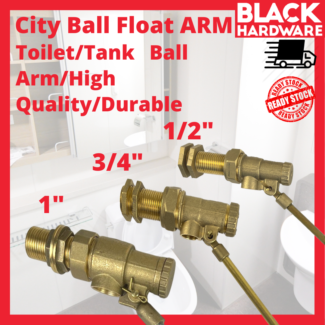 Black Hardware City Ball Float Arm Water Tank Brass Valve Batang ...