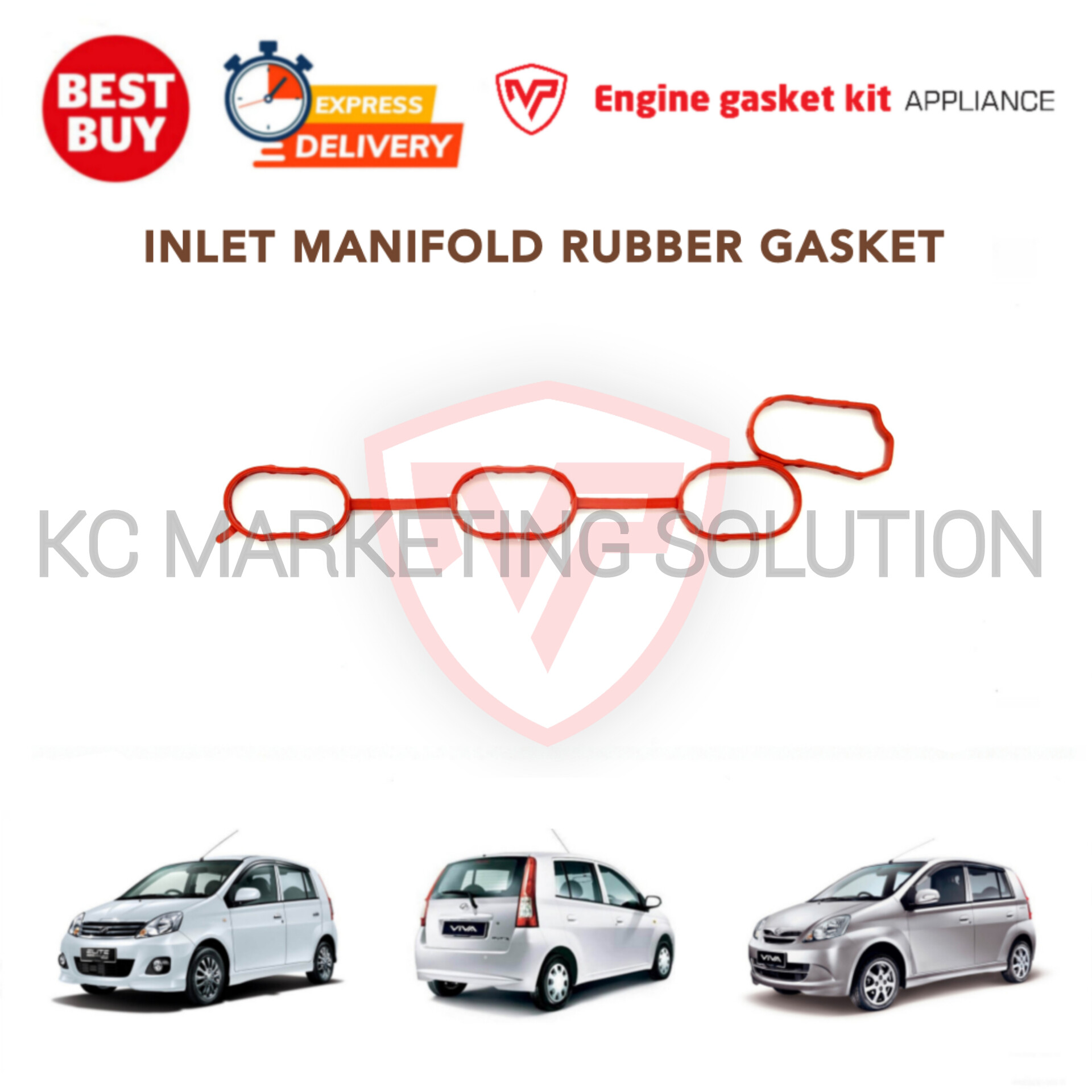 Inlet Manifold Gasket (4 Holes) Viva 850 1.0 / Myvi 1.0 | Lazada