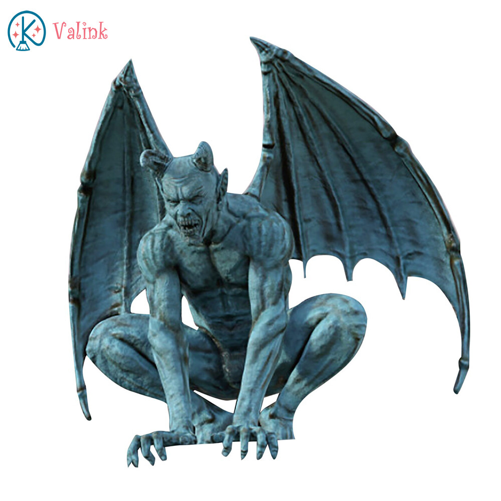 Valink Gargoyle Demon Statue Evil Winged Devil Gargoyle Sculpture Resin ...